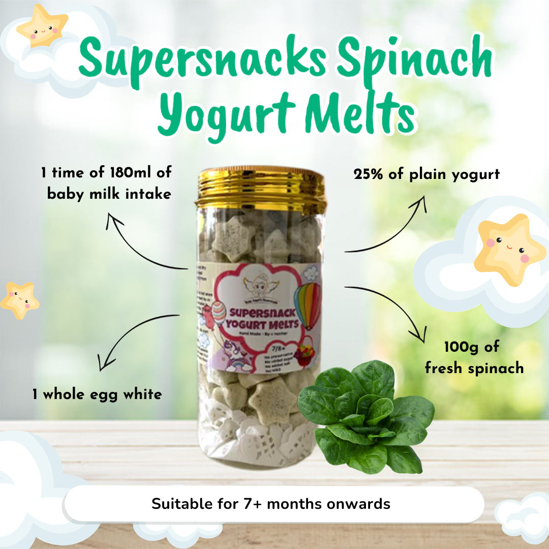 Supersnacks Spinach Yogurt Melts – Baby Angels Homemade