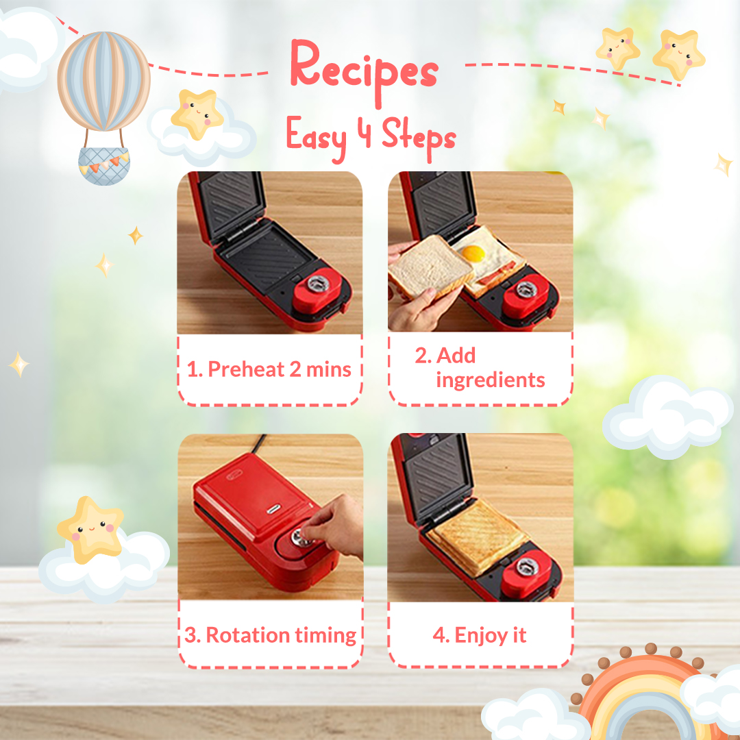 3 in 1 Waffle/Toaster/Donuts Maker – Baby Angels Homemade